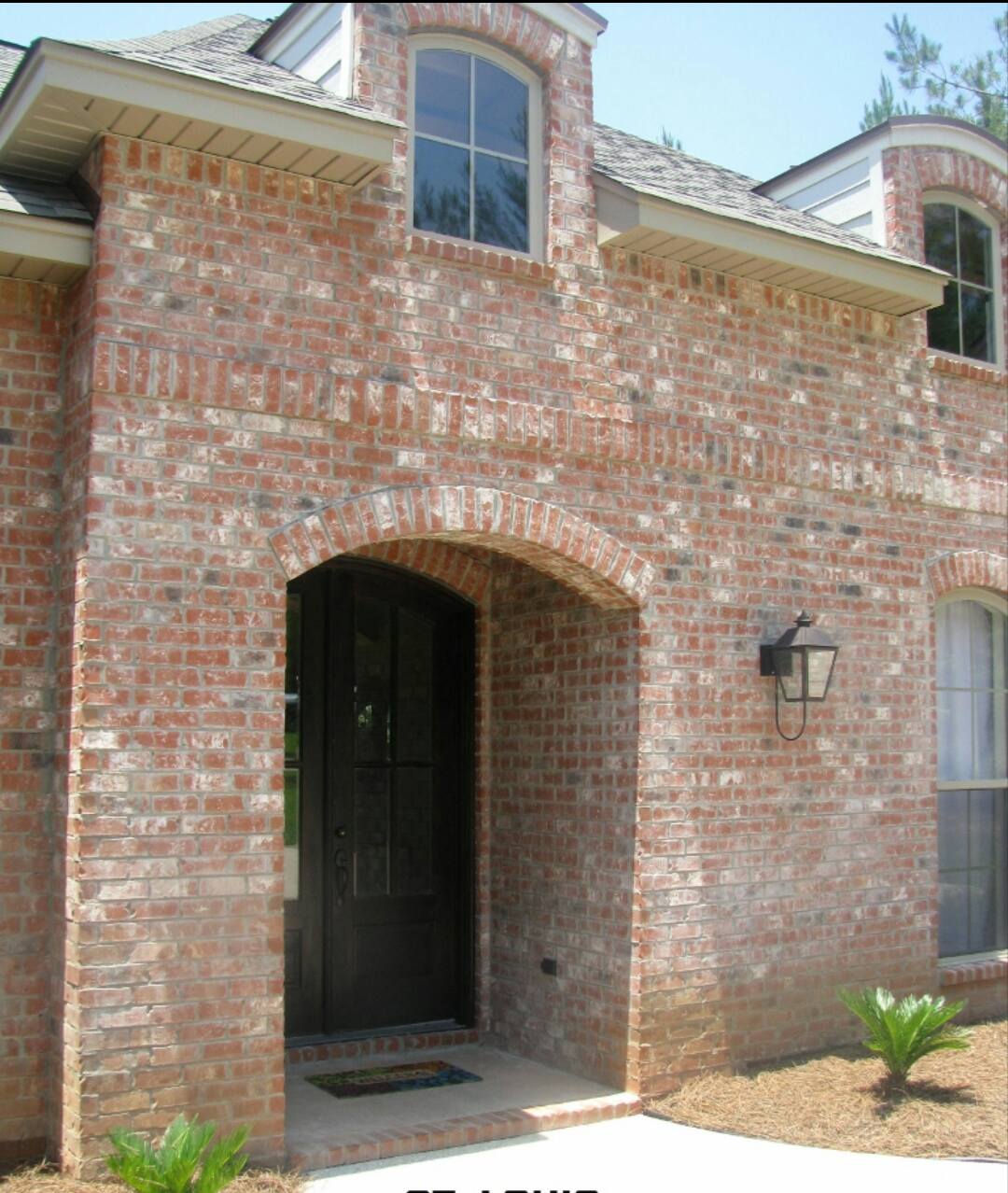 Old St. Louis Brick – Tumbled Red Brick with Black & White Accents ...